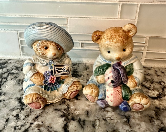 Fitz and Floyd Teddy Bear Honey Jar Bee Pitcher - Etsy Canada