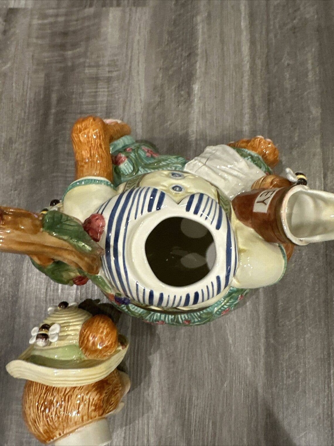 Fitz and Floyd Teddy Bear Honey Jar Bee Pitcher - Etsy Canada