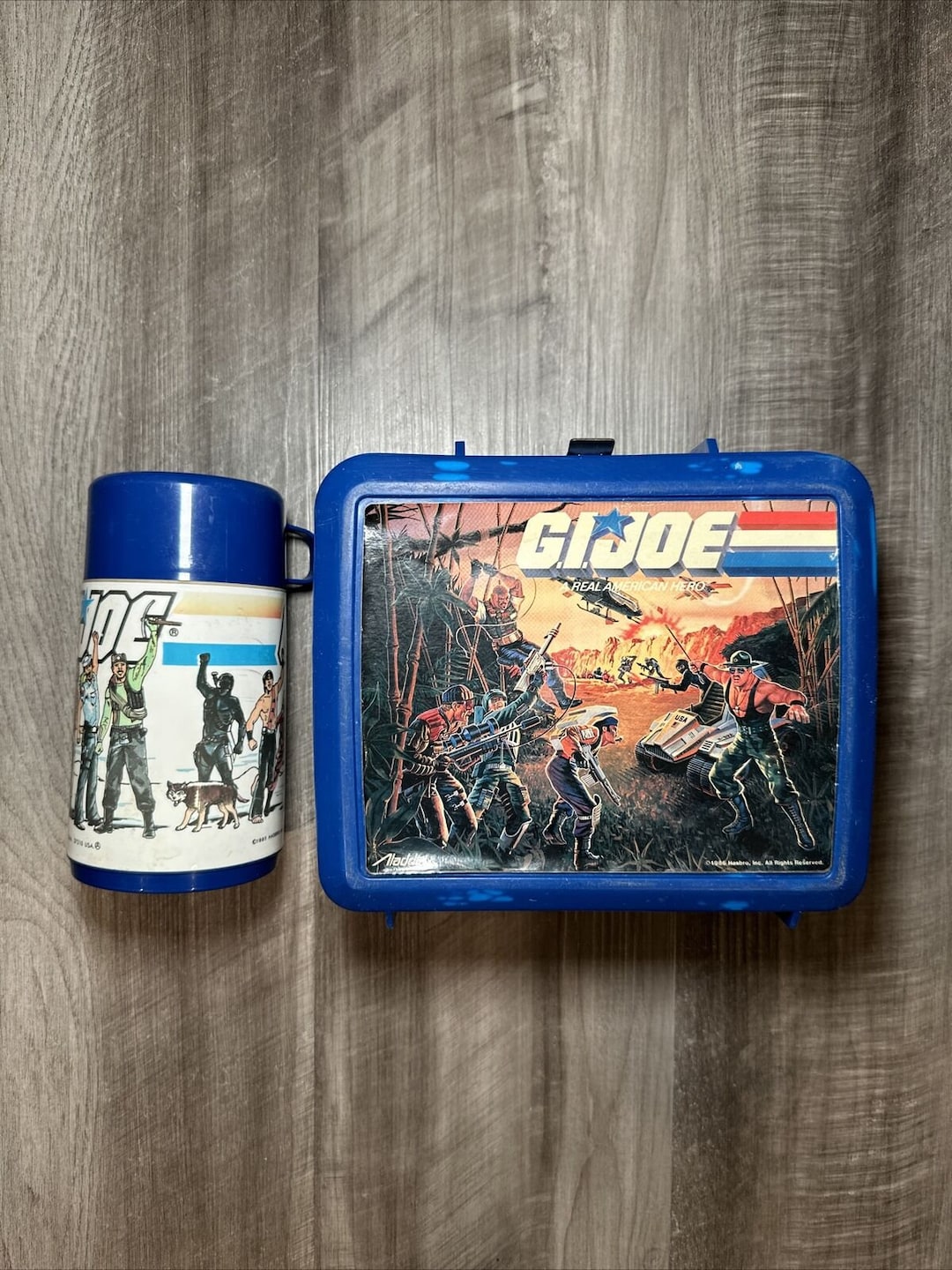 G.I. Joe Lunchbox Plastic 1986 With Thermos 1985 - Etsy