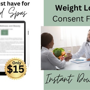 Weight Loss Consent Form Template - Etsy