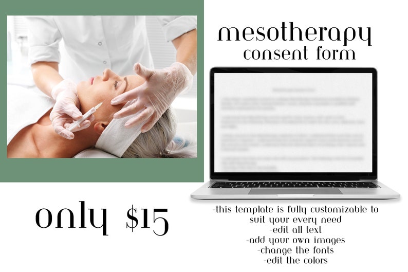 Mesotherapy Consent Form Template - Etsy