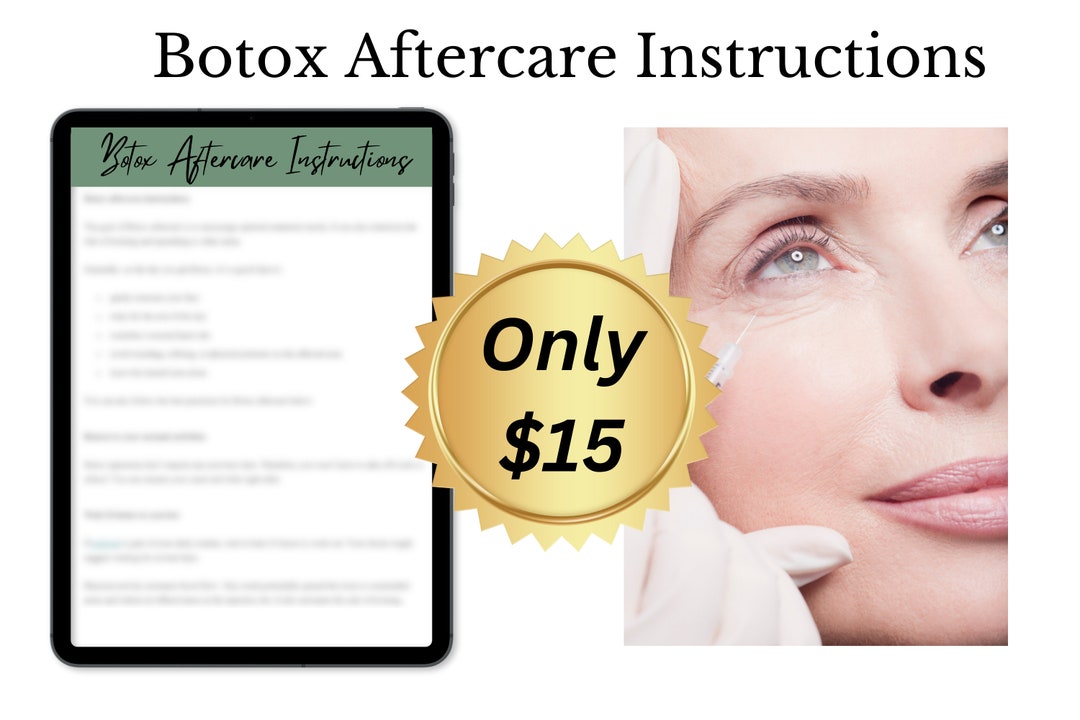 Botox Aftercare Instructions| Medspa | Injector | Aesthetic Practice - Etsy