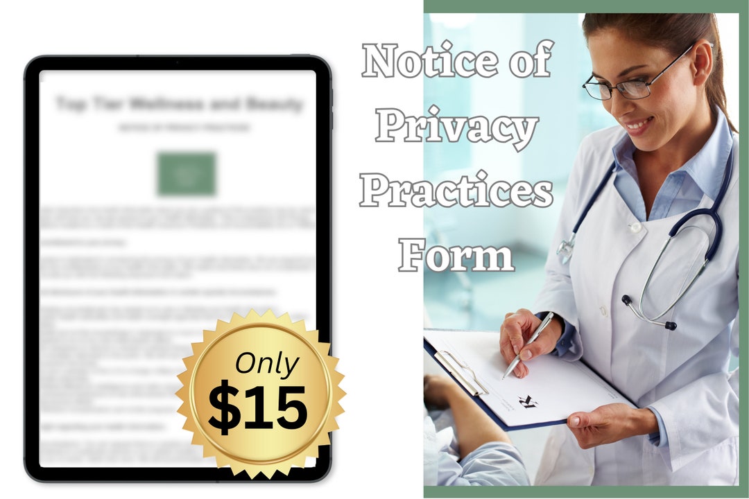Notice of Privacy Practices Template| Forms for Your Med Spa Business ...