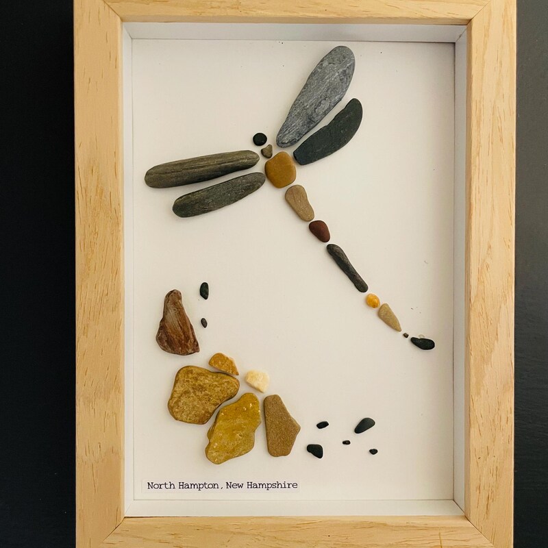 Dragonfly Memorial Stone - Etsy