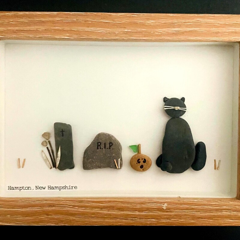 Halloween Pebble Art - Etsy