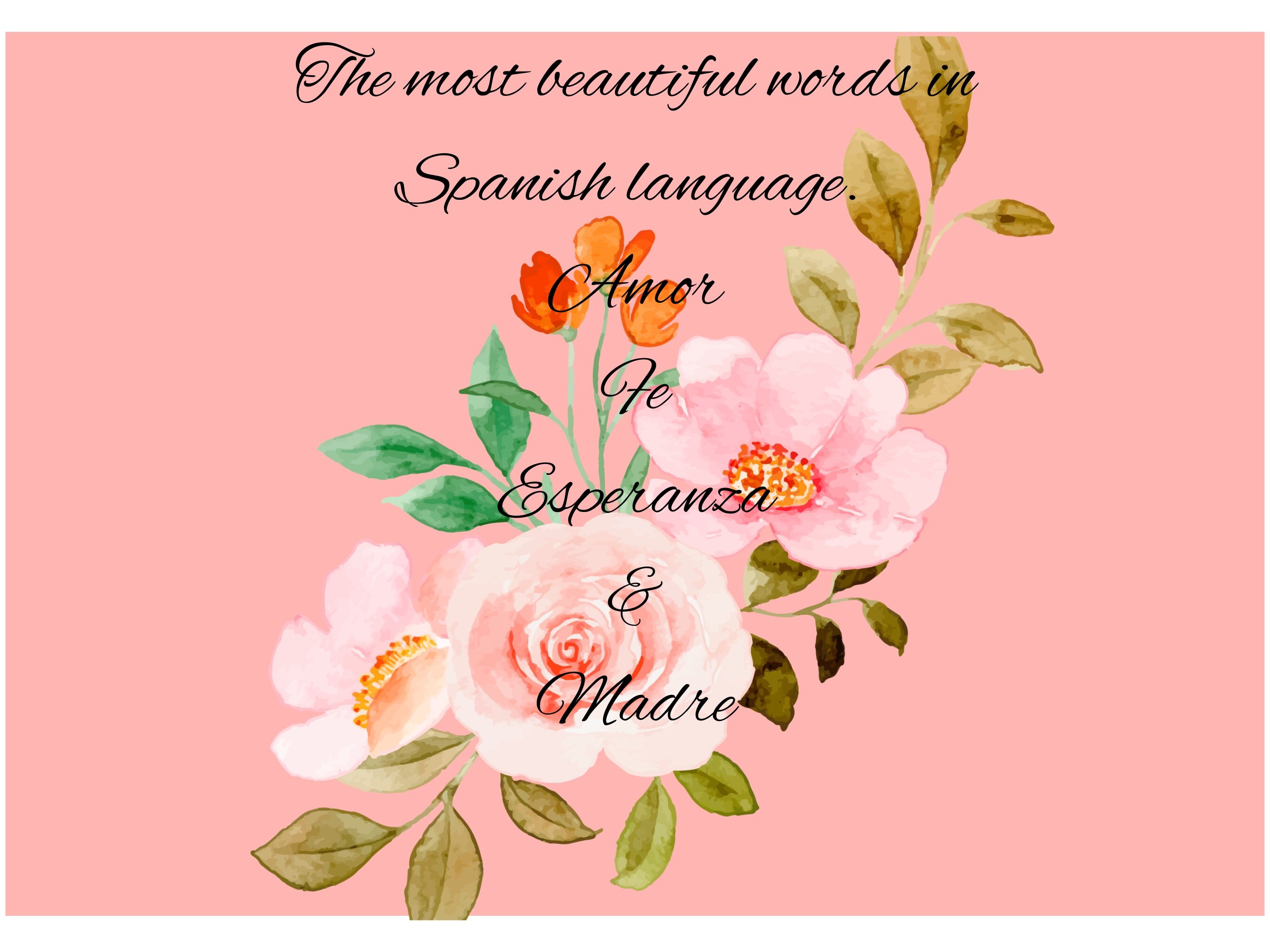 Printable Art Decor Frases, Spanish Words - Etsy