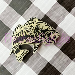 Bass Freshie | Fish Freshie | Mens Car Freshie | Mens Gift | Car ...