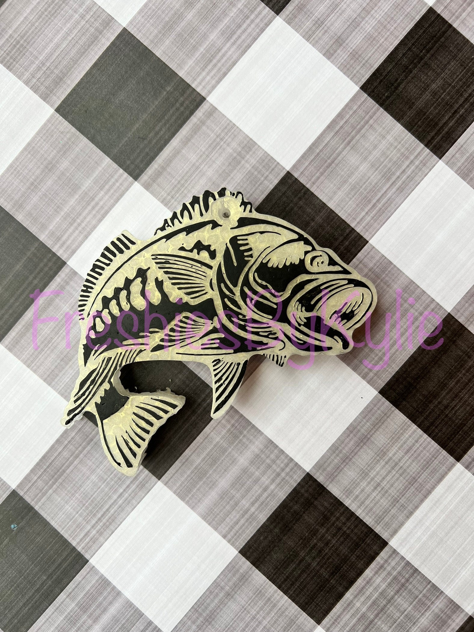Bass Freshie | Fish Freshie | Mens Car Freshie | Mens Gift | Car ...