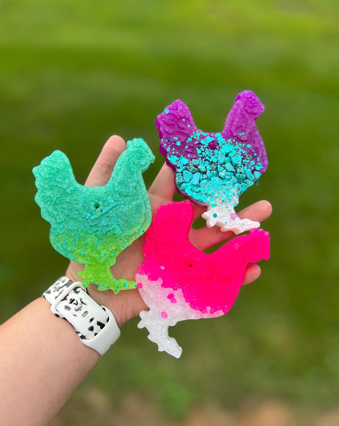 Chicken Freshie | Chicken Gift | Chicken Mom | Geode - Etsy