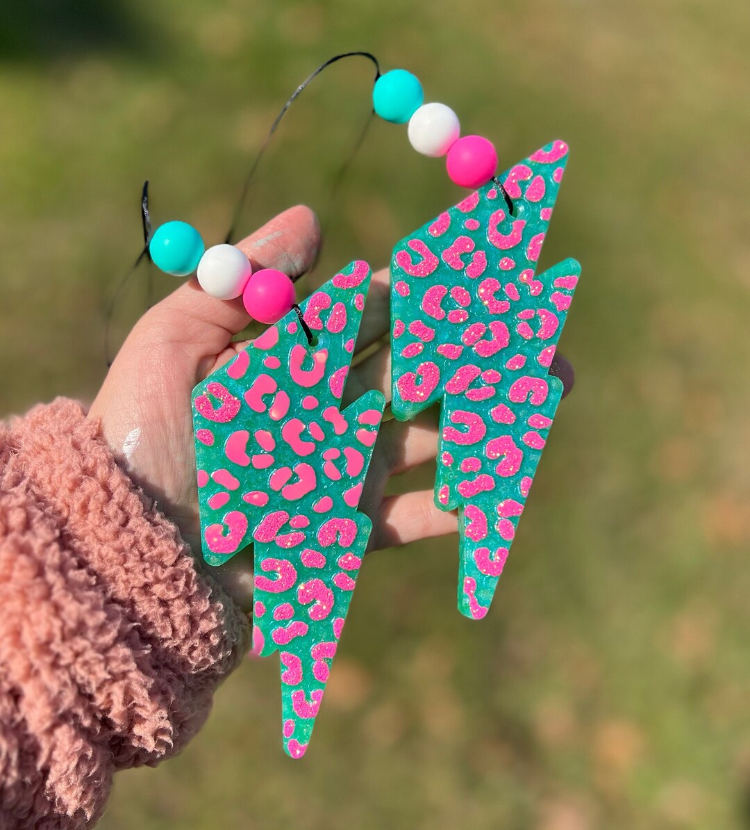 Lightning Bolt Freshie | Car Freshie | Glitter Freshie | Customizable ...