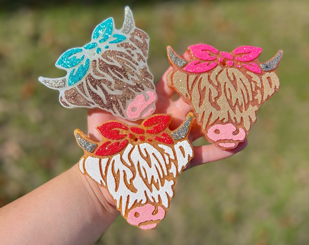 HIGHLAND COW FRESHIE | Cow Freshie | Cow | Highland Cow | Car Freshie ...