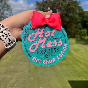 Hot Mess Express Car Freshie | Hot Pink | Turquoise - Etsy