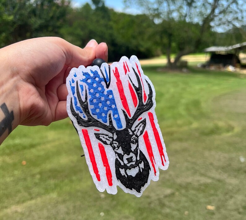Deer Flag Car Freshie Boyfriend Gift Hunter Gift - Etsy