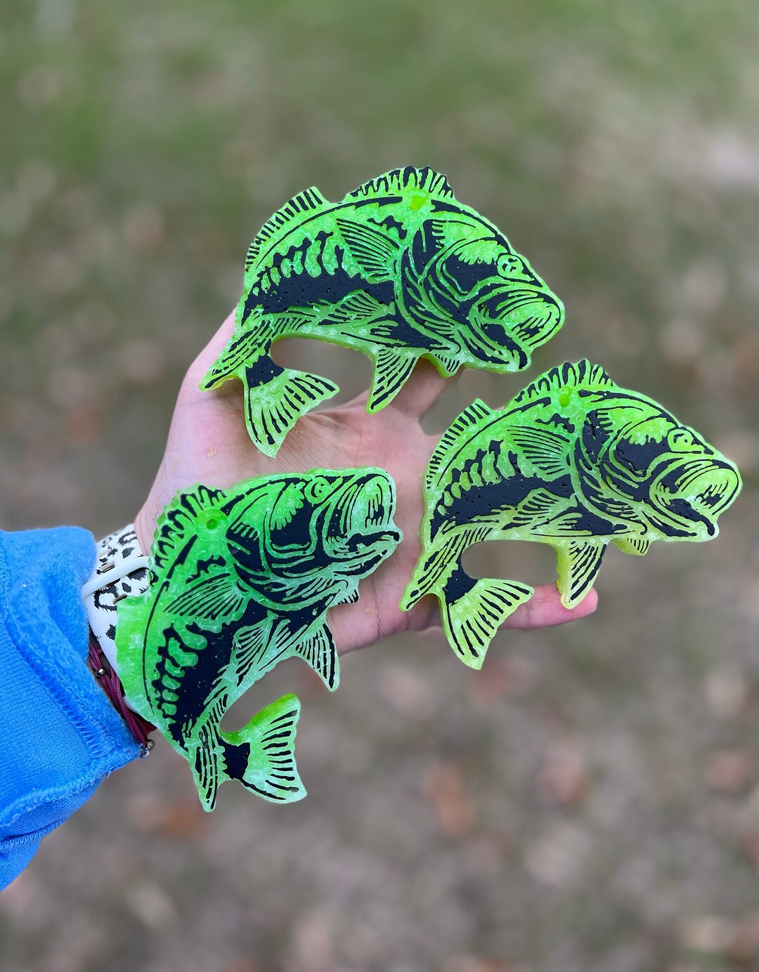 Bass Freshie | Fish Freshie | Mens Car Freshie | Mens Gift | Car ...