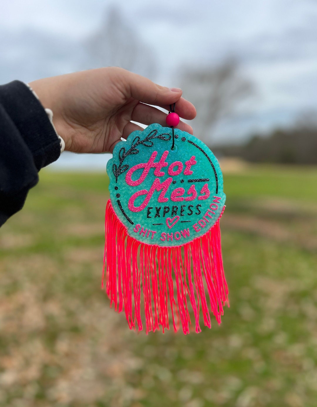 Hot Mess Express Car Freshie | Hot Pink | Turquoise - Etsy