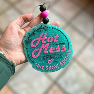 Hot Mess Express Car Freshie | Hot Pink | Turquoise - Etsy
