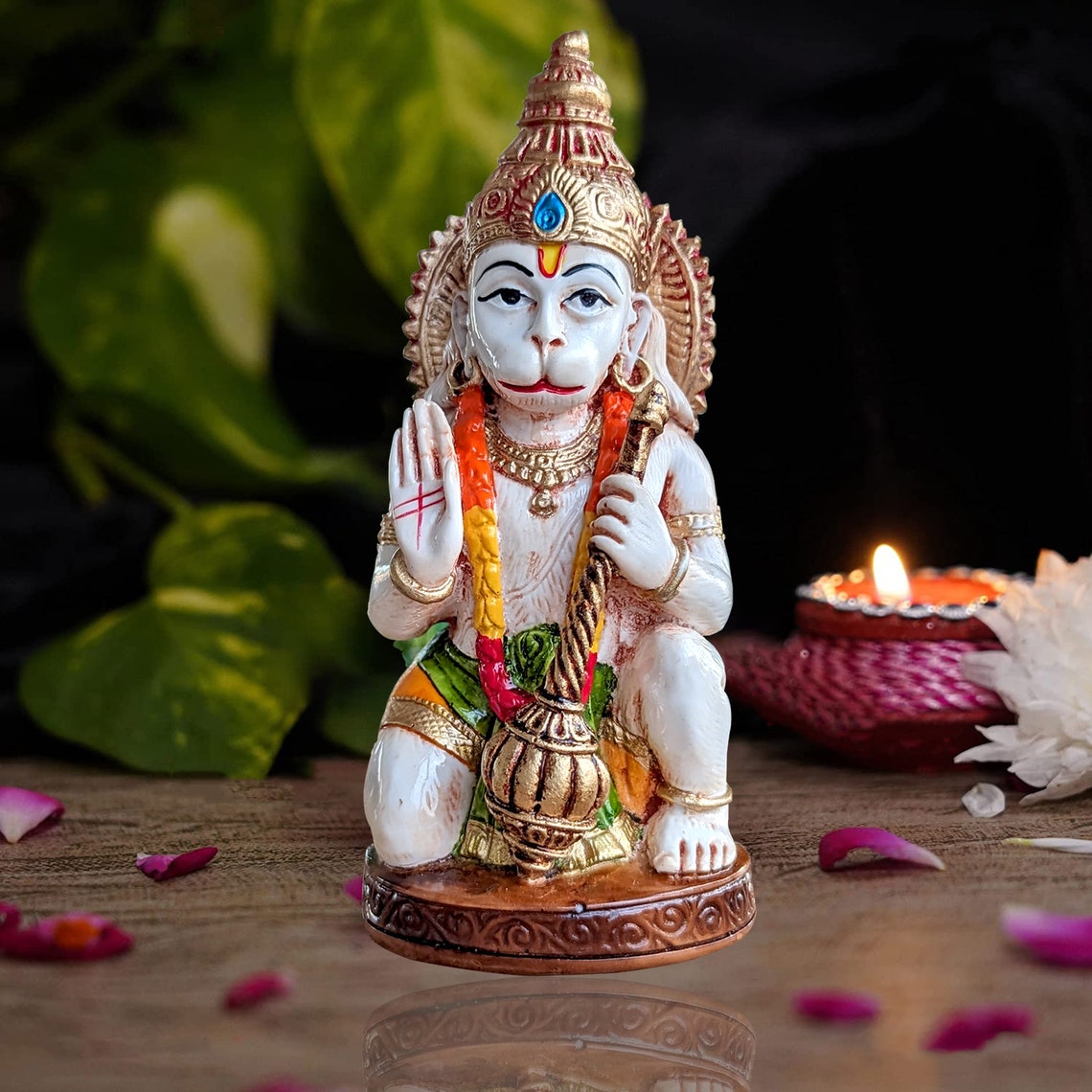Mighty Devotion: Handcrafted Hanuman Idol to Grace Your Home Temple - Etsy