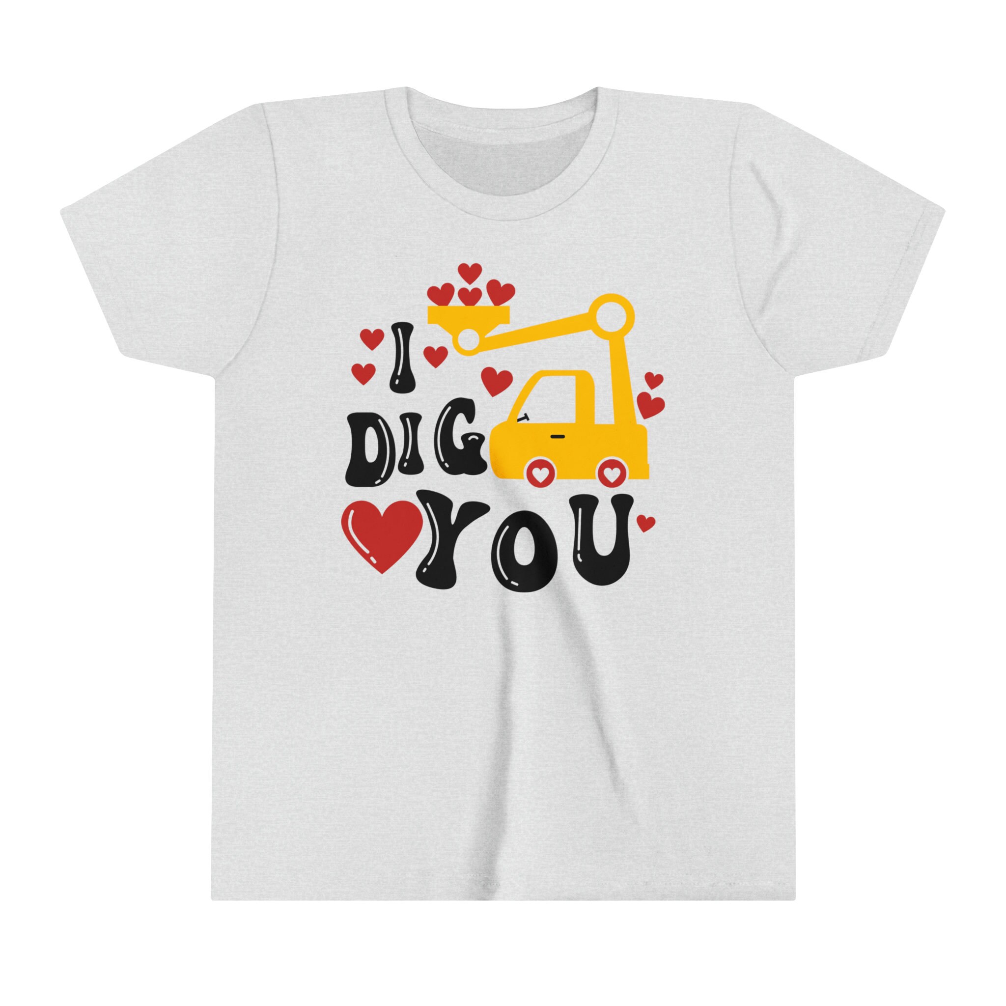 I Dig You Valentine's Day Short Sleeve Tee for Kids & Toddlers ...
