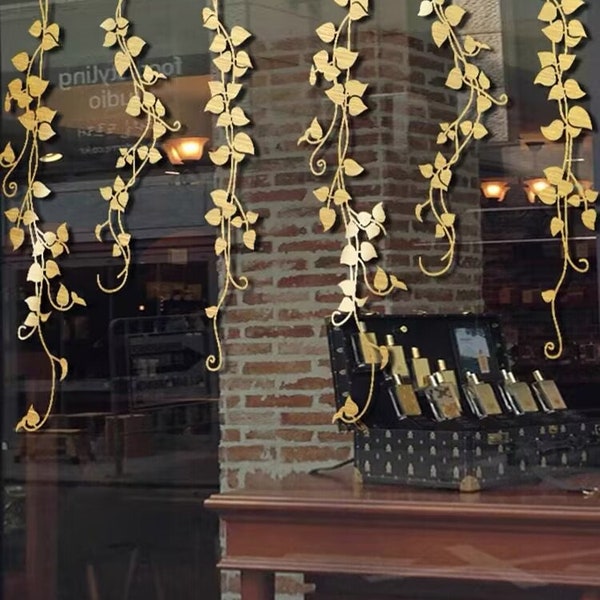 Gold Leaf Window Decal - Etsy