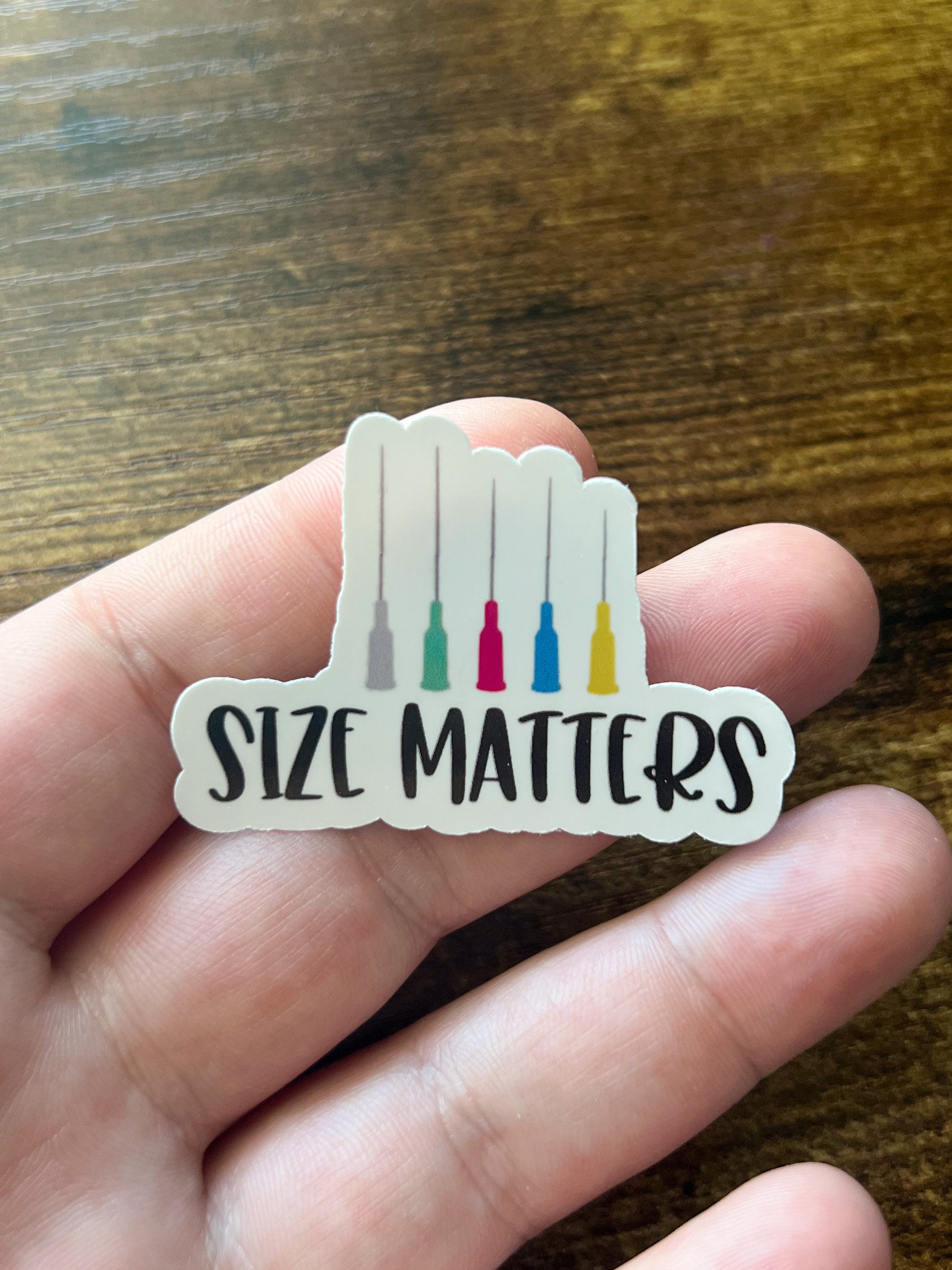 Size Matters IV Nurse Waterproof Sticker - Etsy