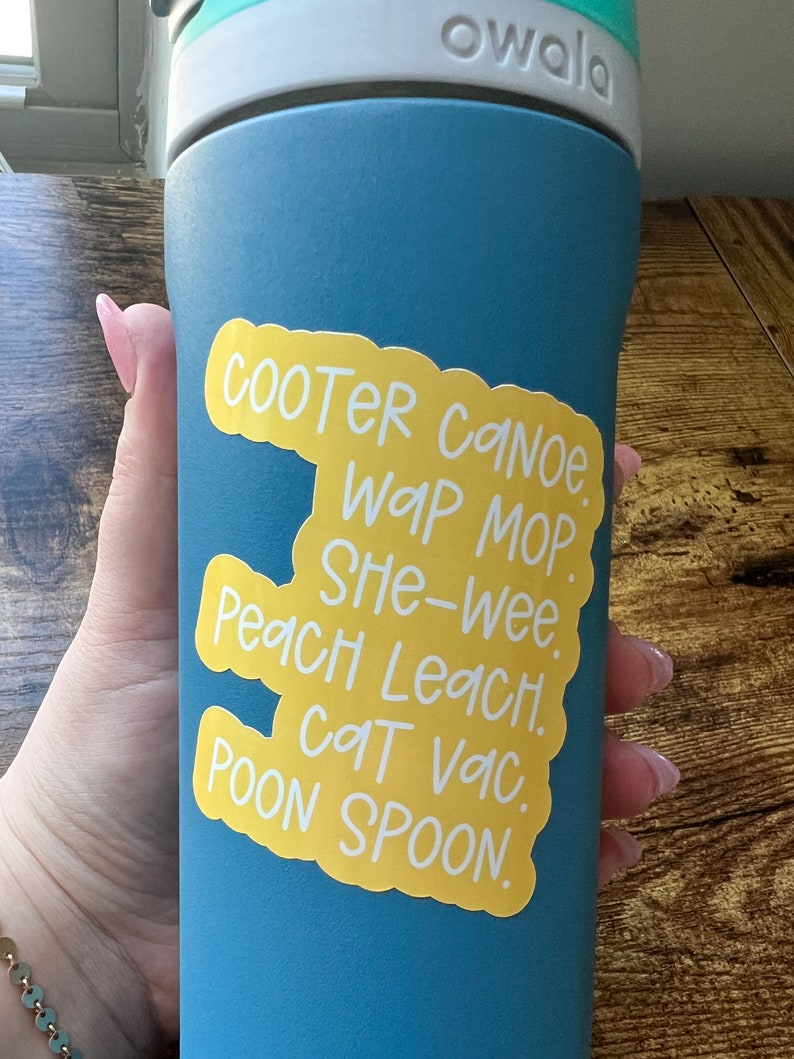 Cooter Canoe, Wap Mop, She-wee Nurse Waterproof Sticker - Etsy