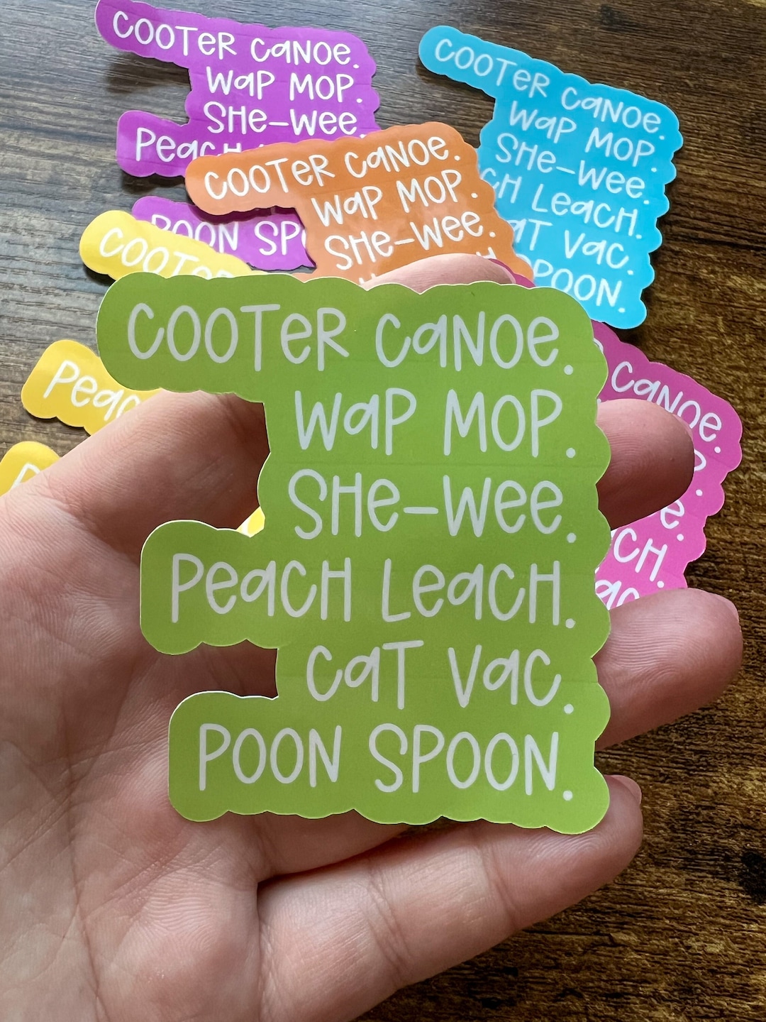 Cooter Canoe, Wap Mop, She-wee Nurse Waterproof Sticker - Etsy