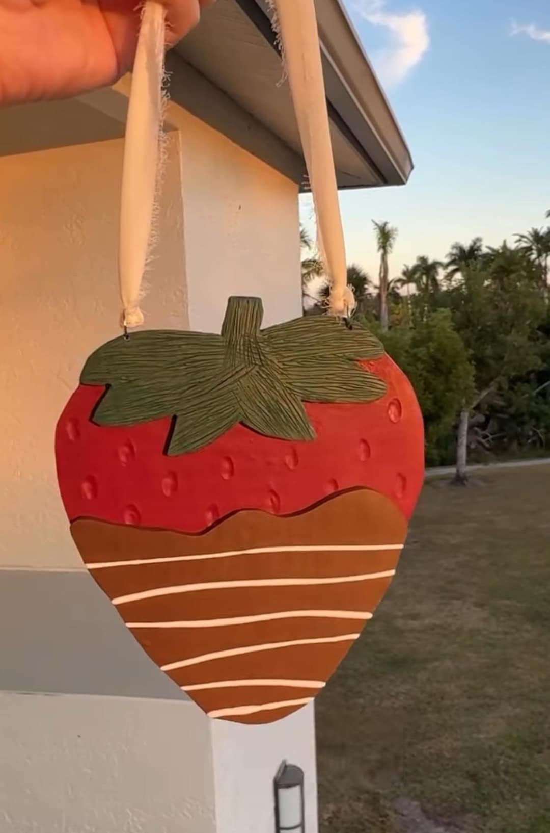 Chocolate Covered Straweberry Wall Hanging, Strawberry Home Decor - Etsy