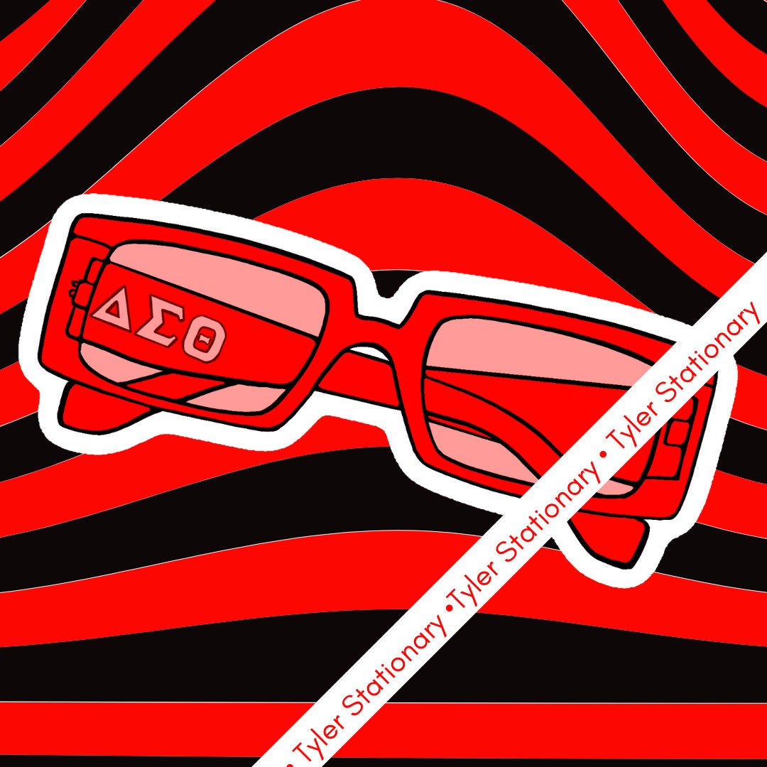 Delta Sigma Theta DST Sunglasses Vinyl Sticker for Laptops and Water ...