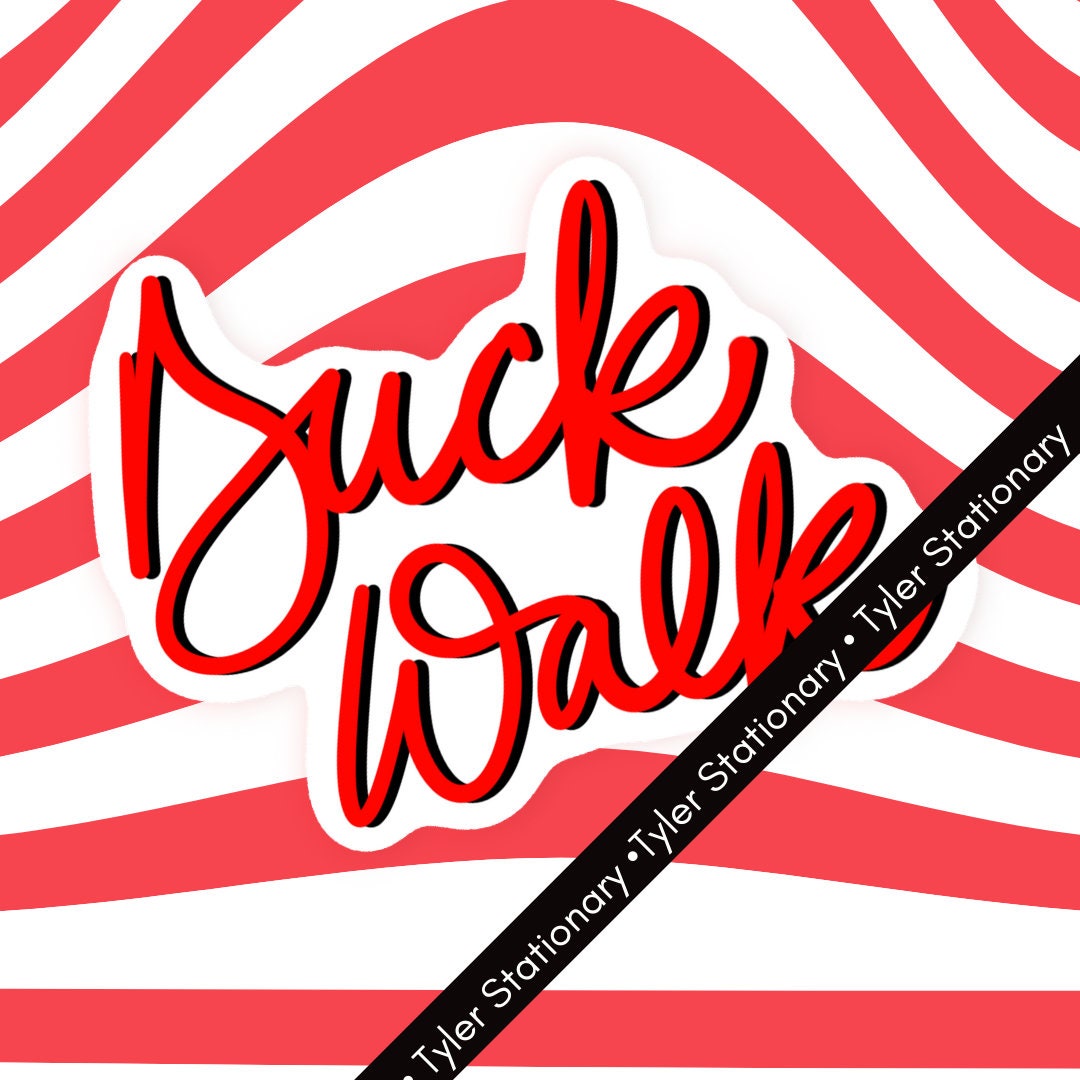 Delta Sigma Theta DST Duck Walk Vinyl Sticker for Laptops and Water ...