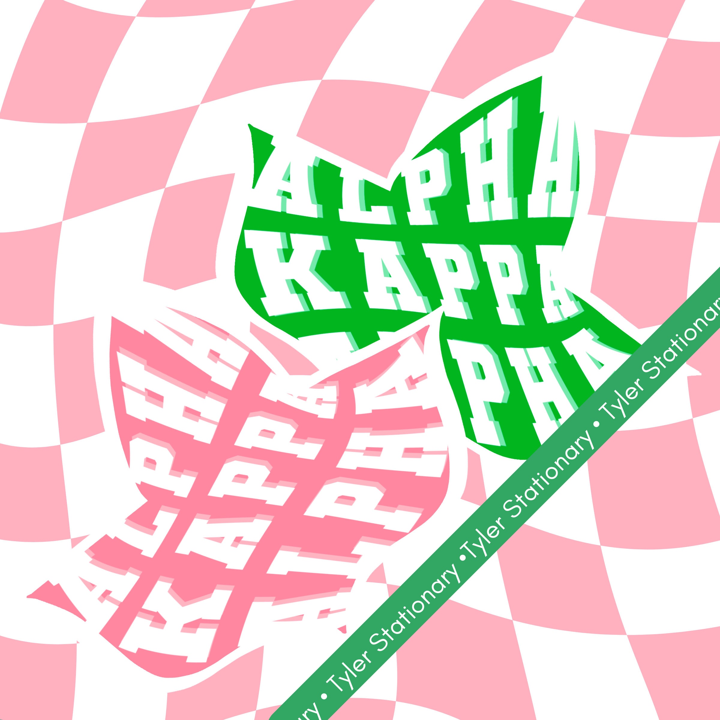 Alpha Kappa Alpha AKA 8-sticker Pack for Laptops and Water Bottles ...