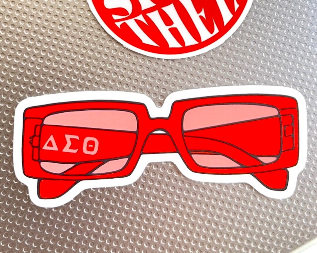 Delta Sigma Theta DST Sunglasses Vinyl Sticker for Laptops and Water ...