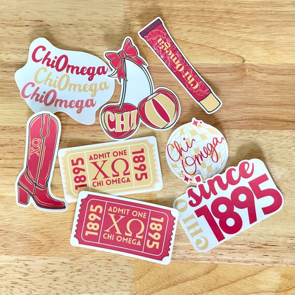 Chi Omega Stickers - Etsy