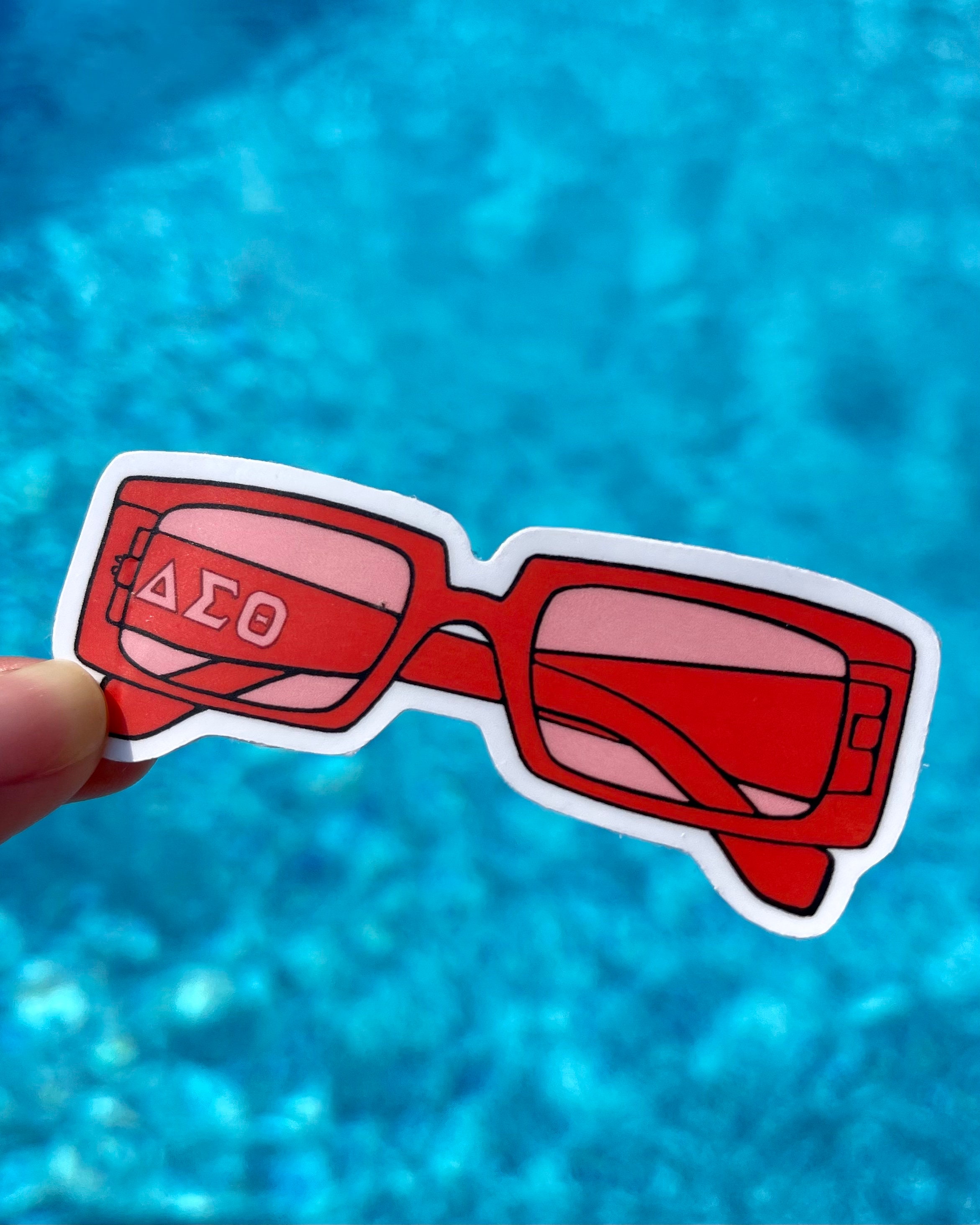 Delta Sigma Theta DST Sunglasses Vinyl Sticker for Laptops and Water ...