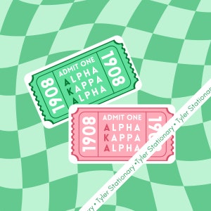 Alpha Kappa Alpha AKA 8-sticker Pack for Laptops and Water Bottles ...