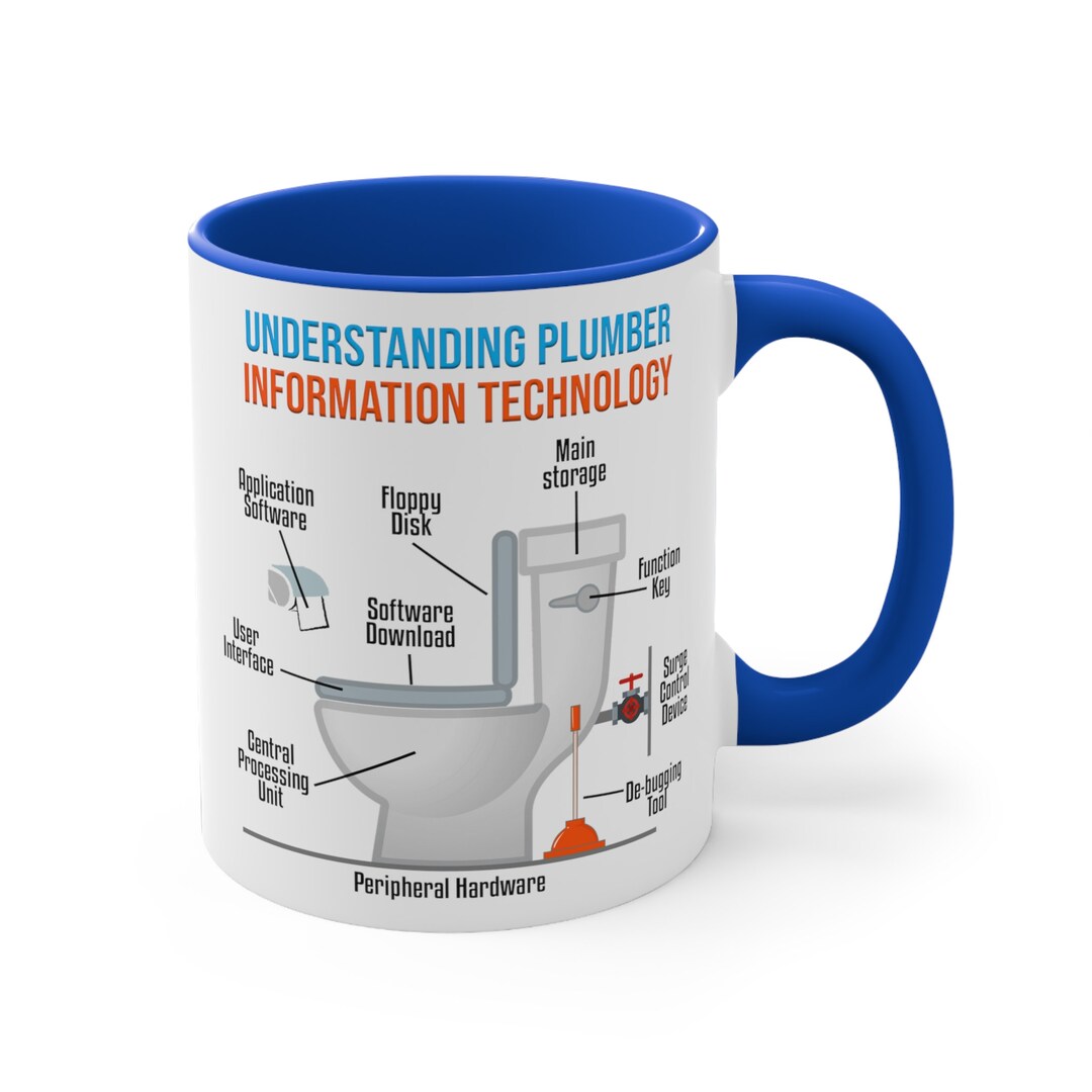 Understanding Plumber Technology Mug, Funny Plumber Mug, Plumber Toilet ...