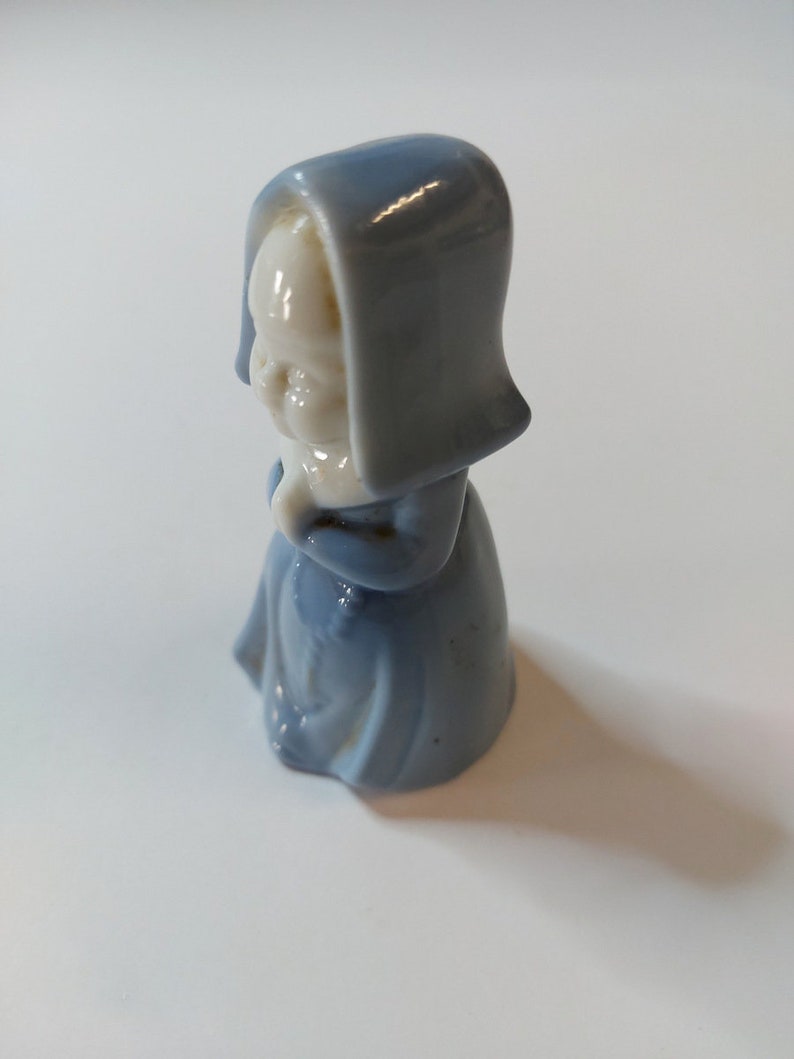 INARCO JAPAN Praying Nun Porcelain Figurine Blue Girl - Etsy