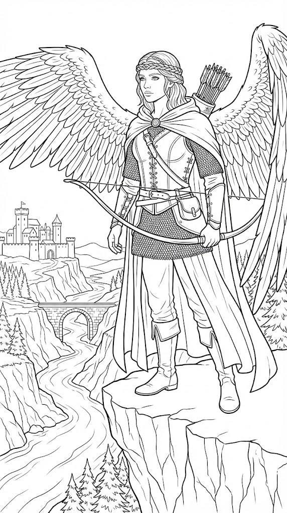 Angel SVG Bundle | Fantasy Warrior & Guardian Designs (digital Download ...