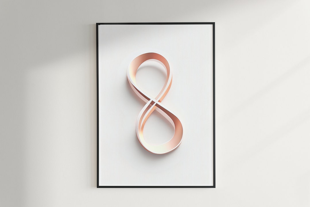 Rose Gold Infinity Sign Digital Image - Etsy