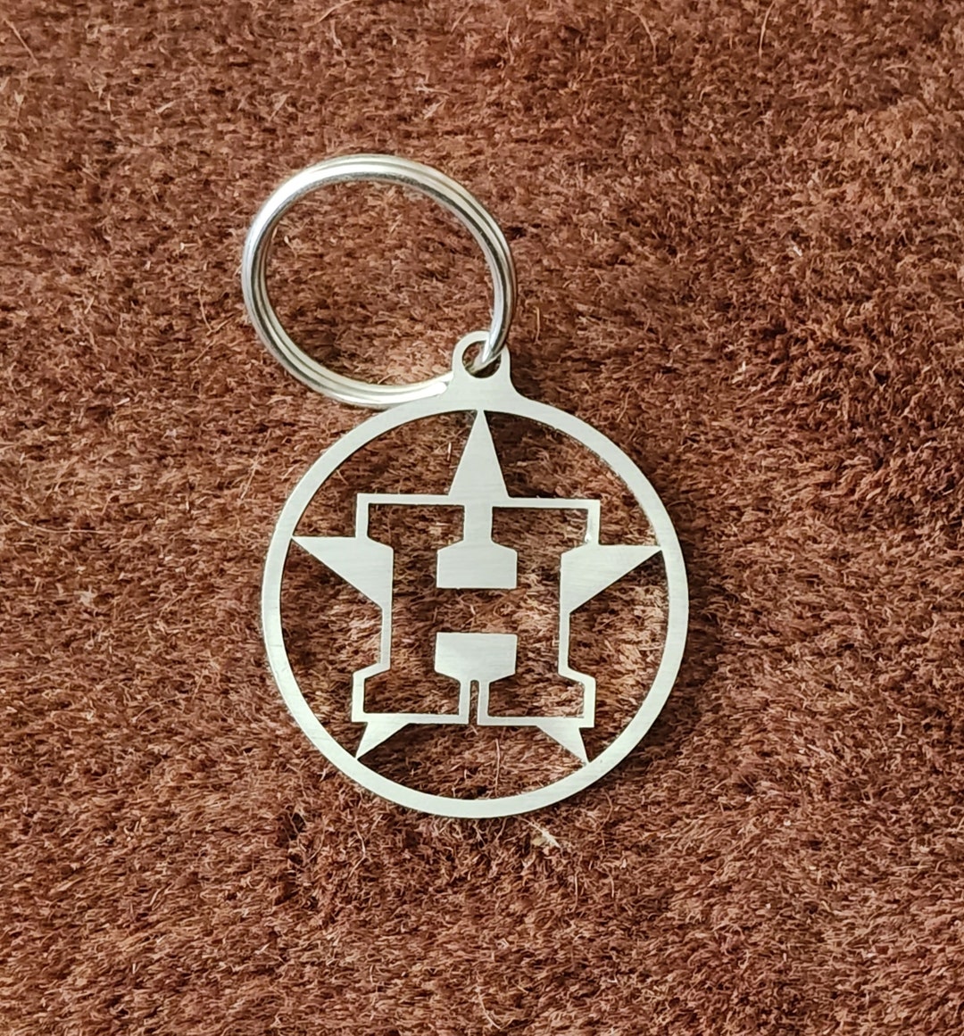 Houston Astros Keychain 14 Gauge Stainless Steel - Etsy