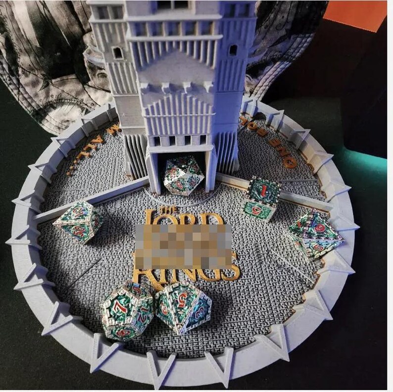 Isengard Orthanc Tower D&D Dice Tower | 3D Printed - Fully Colored and ...