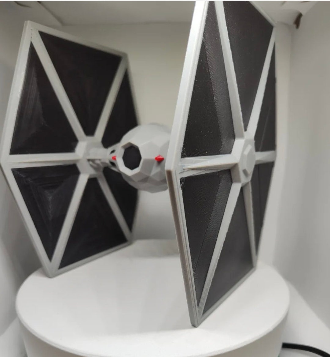 Low Poly TIE Fighter Fully Painted and Assembled 3D Printed Star Wars ...