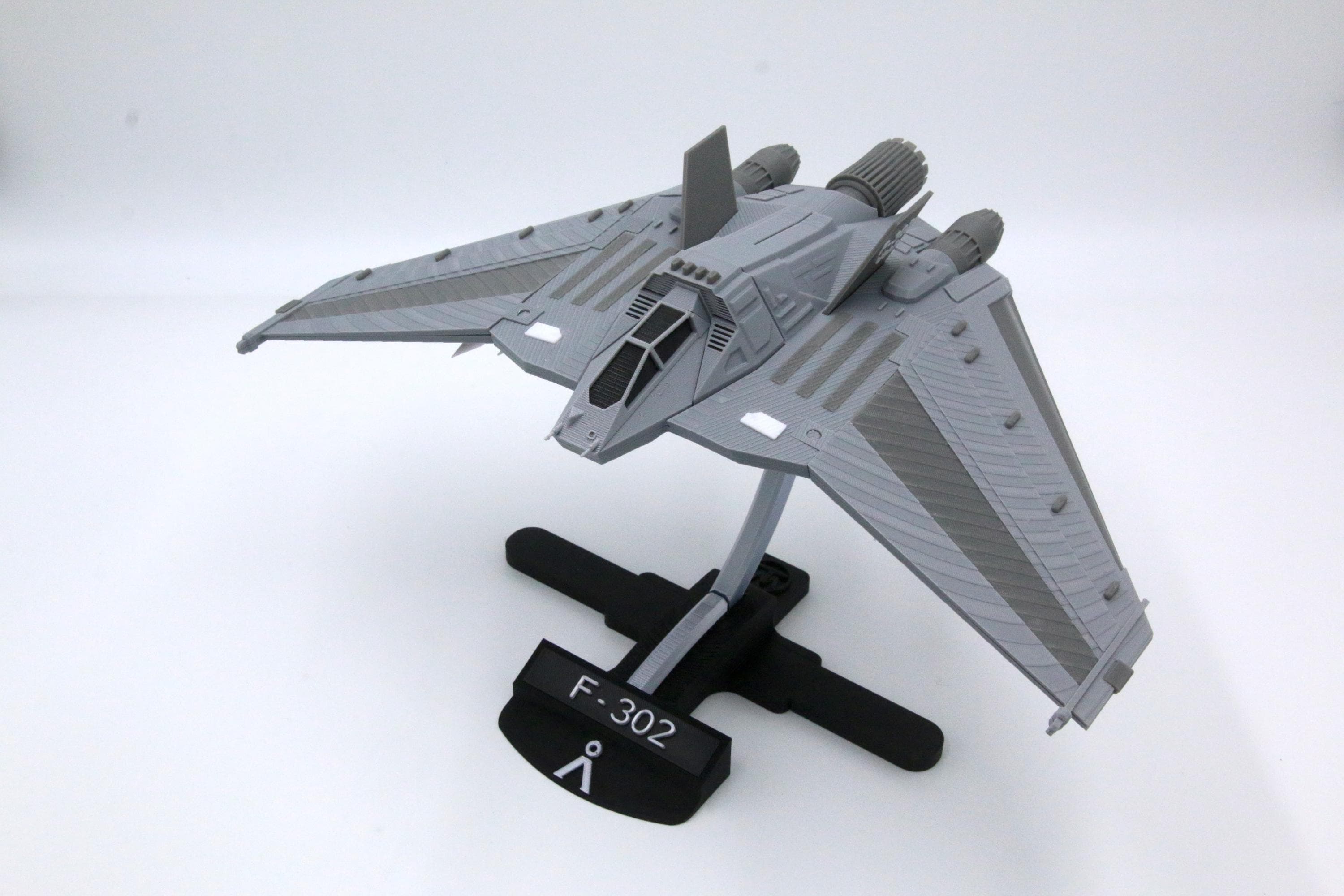 F-302 Fighter Interceptor - 3D Printable Replica - Fully Colored and ...