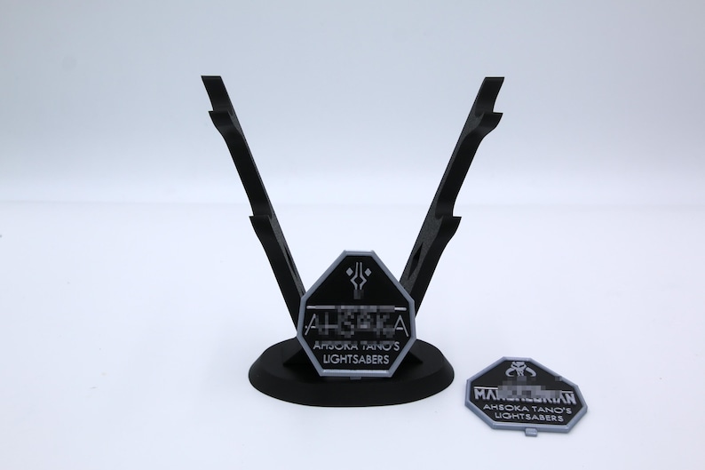 Ahsoka Tano's Lightsabers Replica With Stand - 3D Printed - Etsy