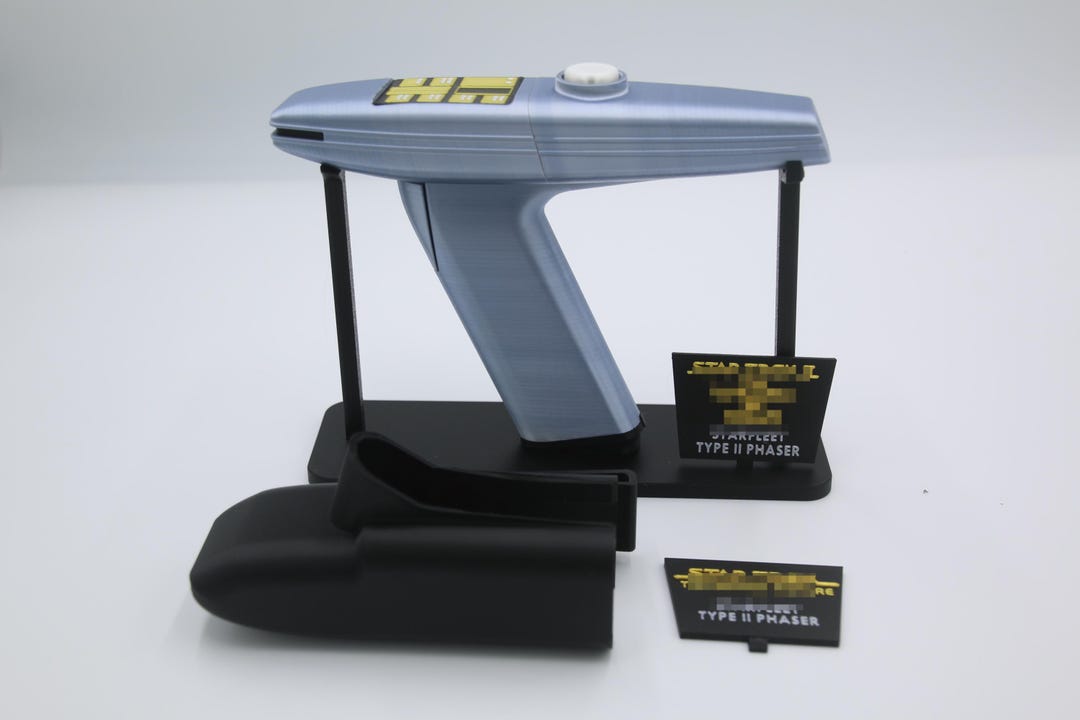 WOK and TMP Phaser With Stand and Holster - Magnetic Attachable - 3D ...