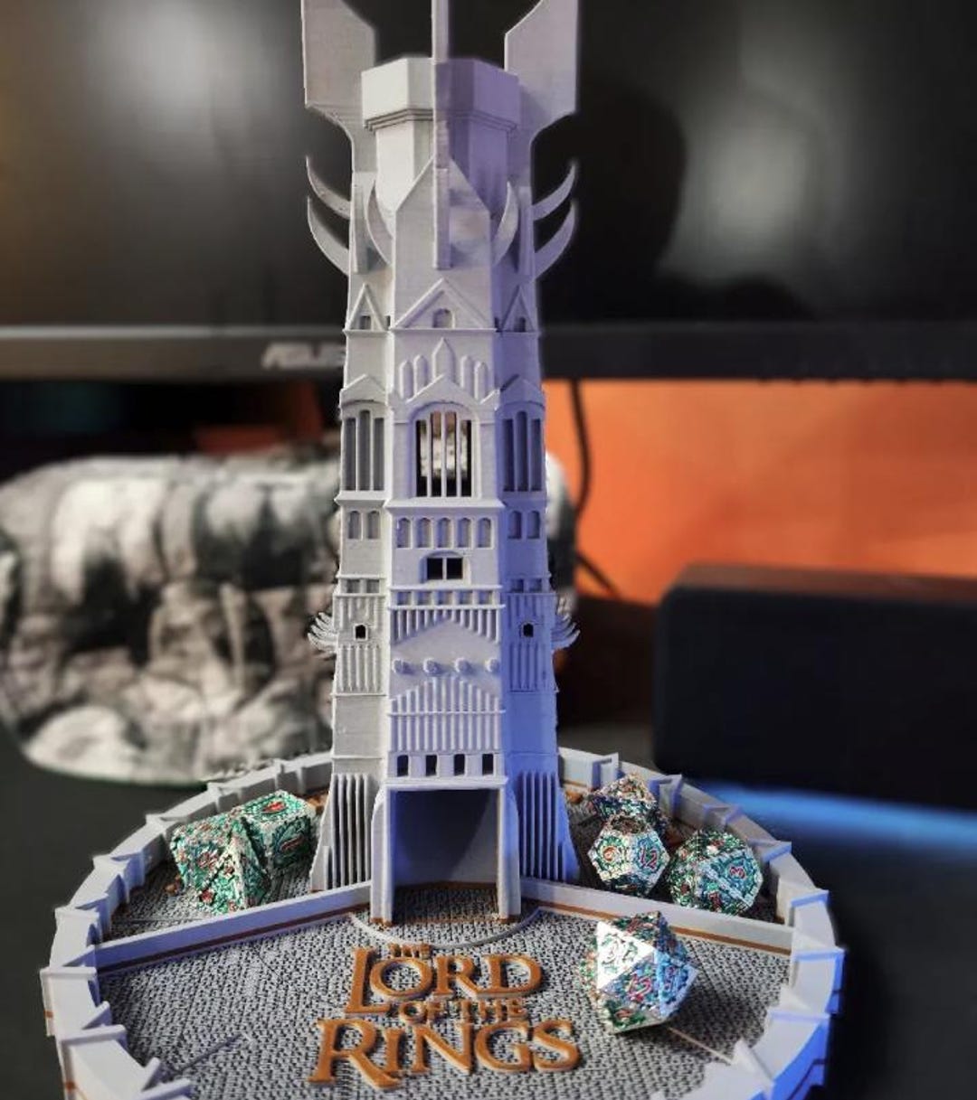 Isengard Orthanc Tower D&D Dice Tower 3D Printed, Inspired by the Lord ...