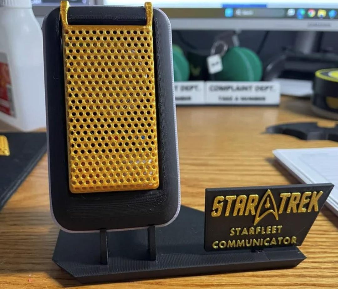 Star Trek Communicator 3D Printed Fully Colored and Assembled - Etsy