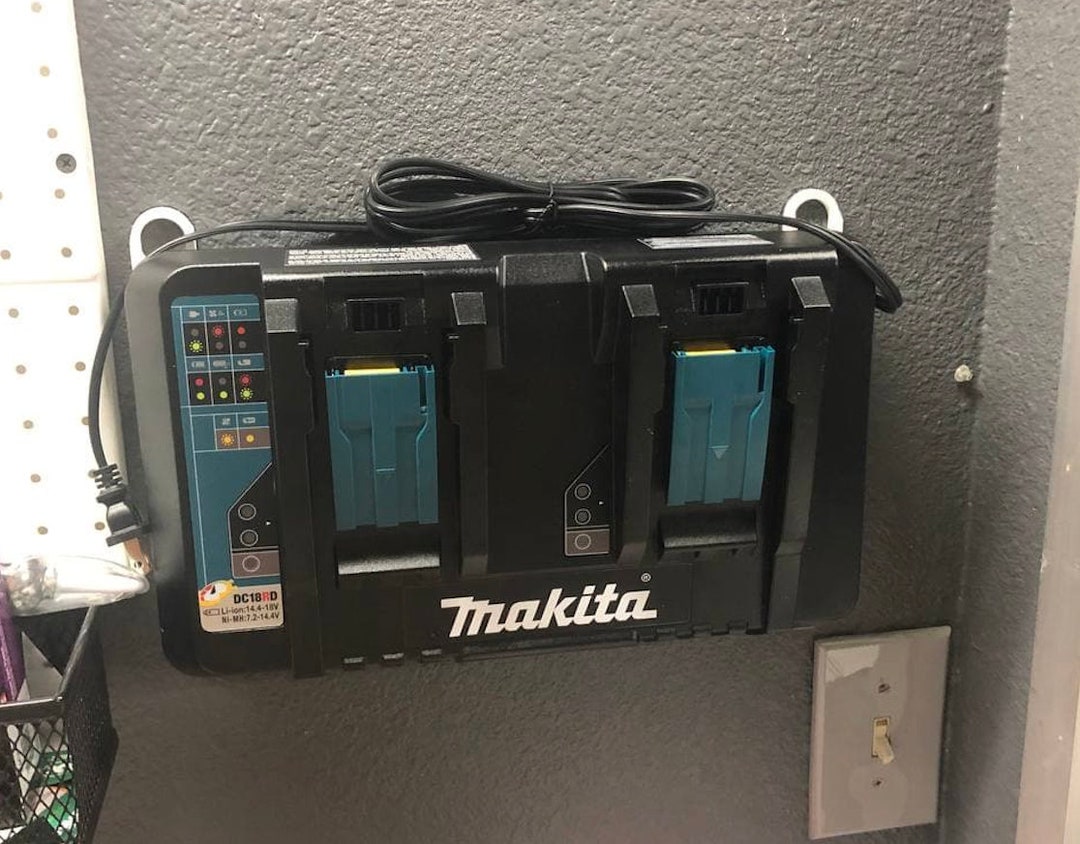 Wall Mount for Makita DC18RD 18V Dual Charger - 3D Printed - Etsy