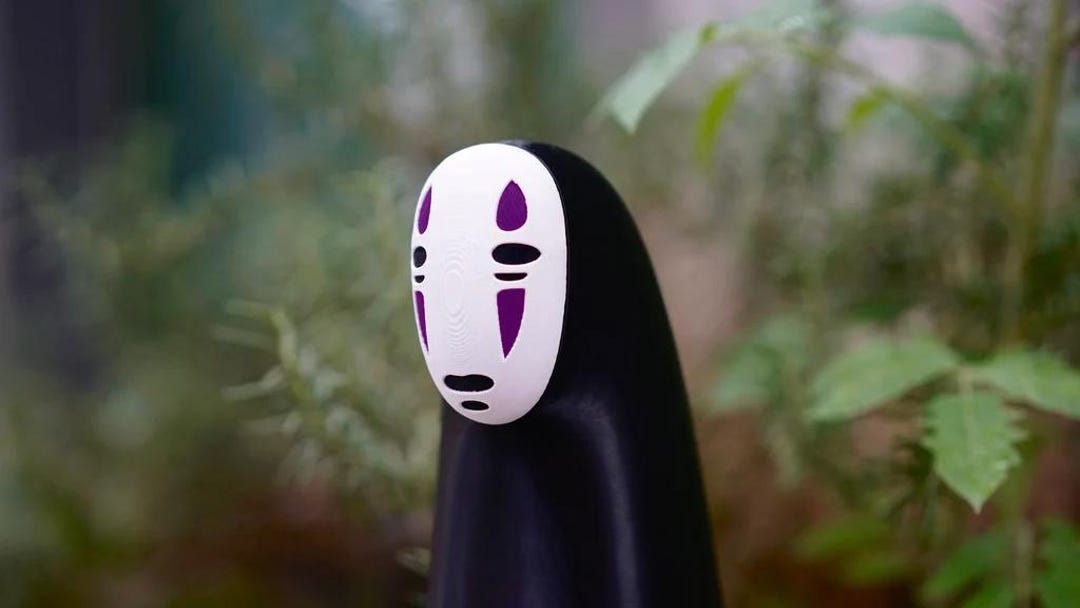 No Face Coin Bank (kaonashi From Spirited Away) – 3D Printed - Fully ...