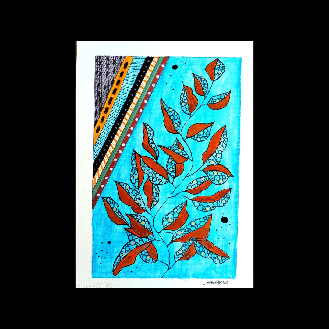 Plant Growth Abstract Art, Printable Mustard Wall Art, Apartment Wall ...