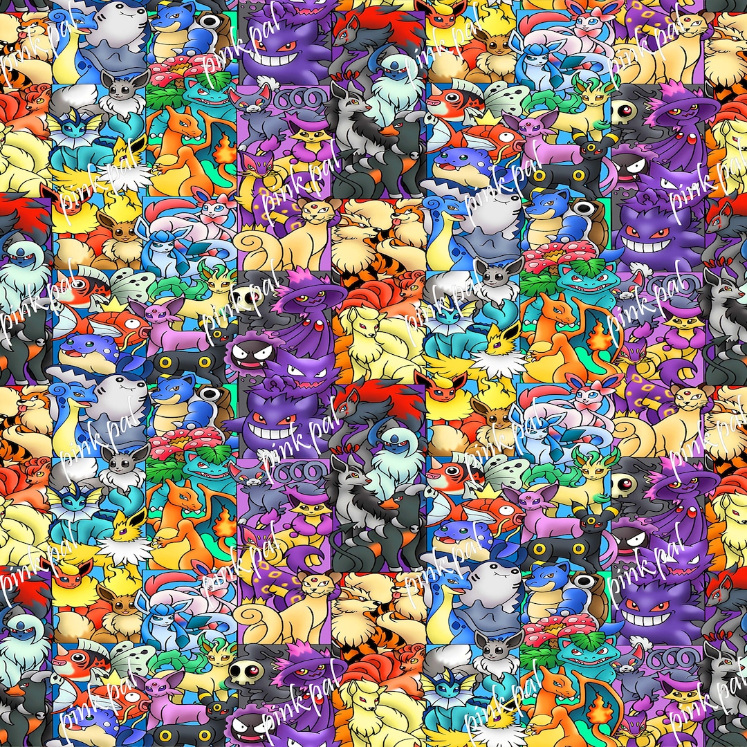 Anime Seamless Patterns, High Definition File, High Resolution File ...